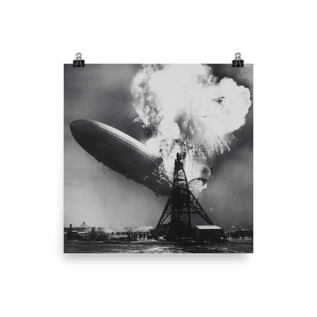 Hindenburg Disaster Poster Print - Etsy