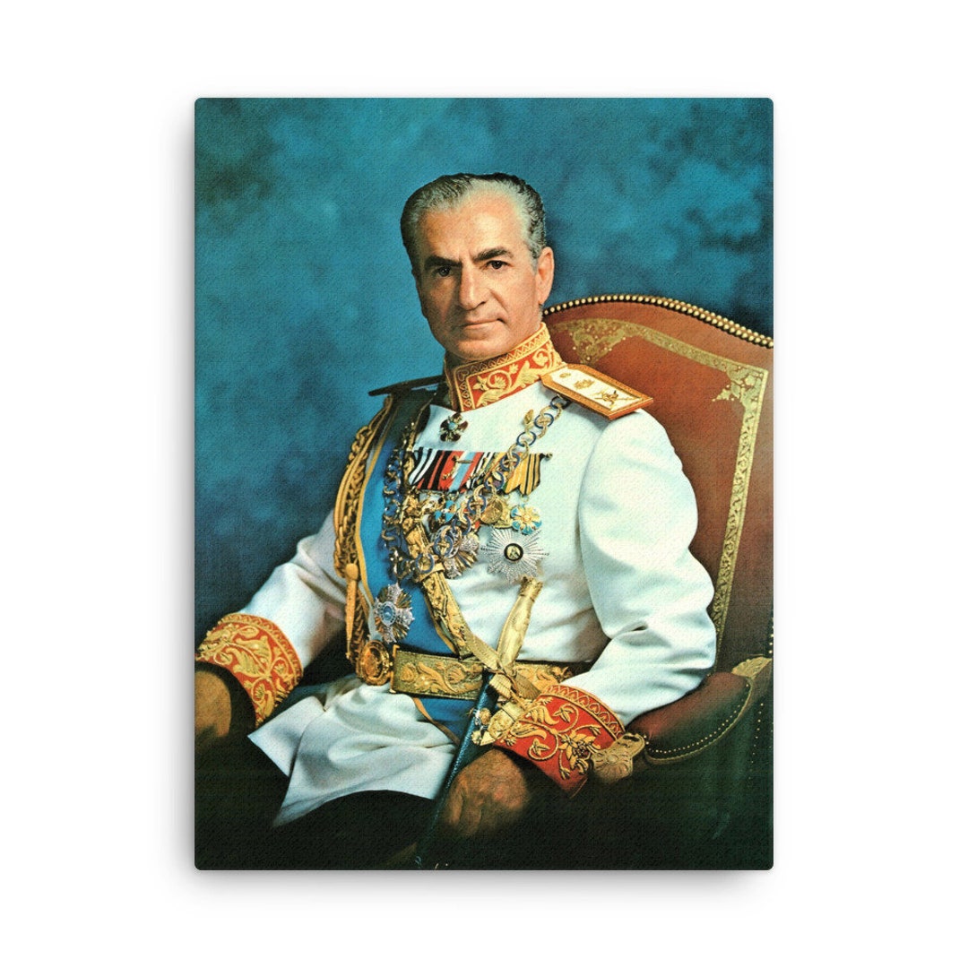 Mohammad Reza Pahlavi Canvas Print - Canvas Wall Art - Etsy