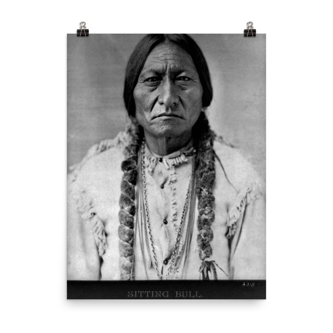 Sitting Bull Vintage Photo Poster Print - Etsy