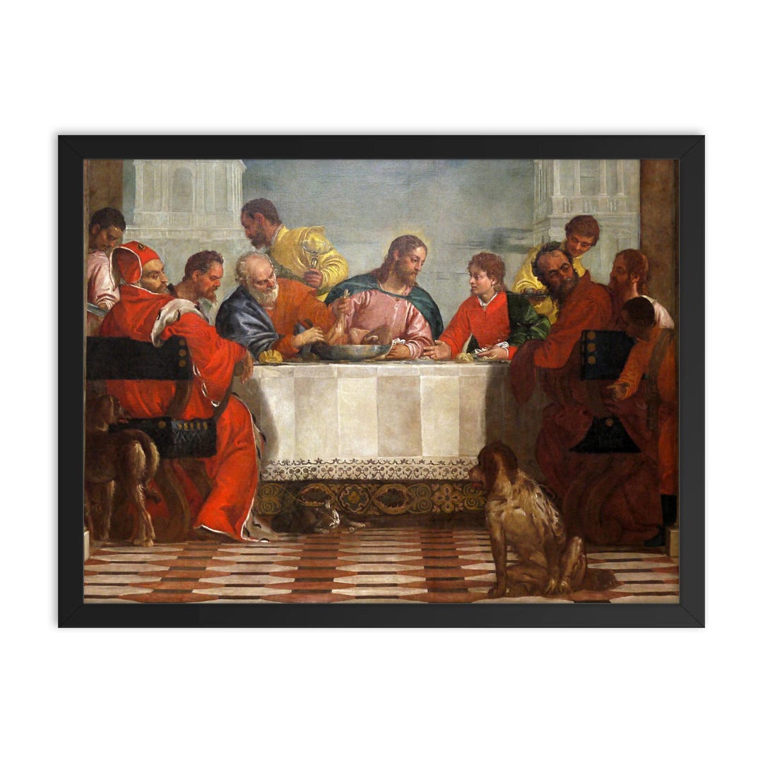 Feast in the House of Levi Detail Framed Print – Veronese Renaissance ...