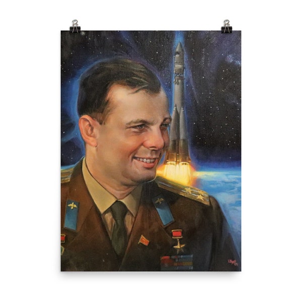 Yuri Gagarin Poster - Etsy