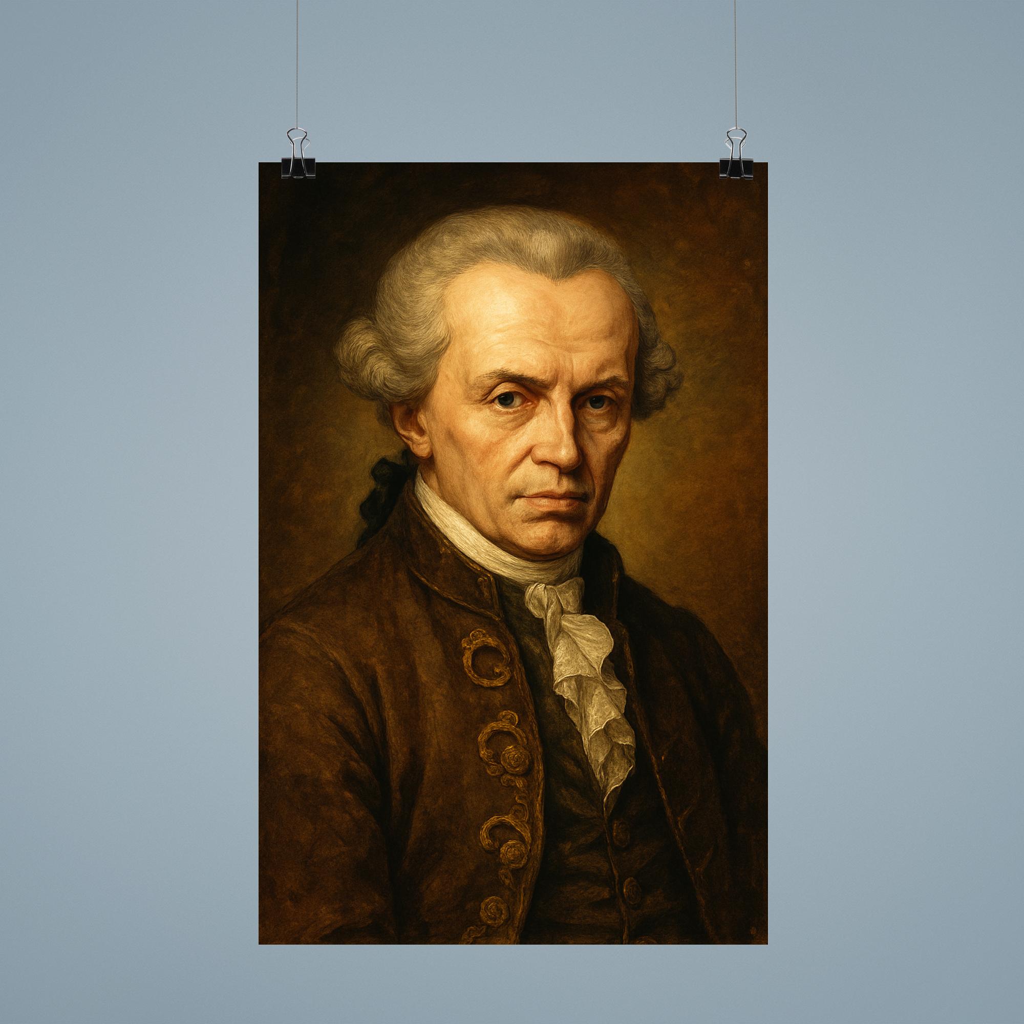Immanuel Kant Philosophy Poster Print - Enlightenment Wall Art, Unique ...