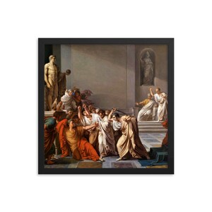 The Death of Julius Caesar by Vincenzo Camuccini Framed Print - Etsy