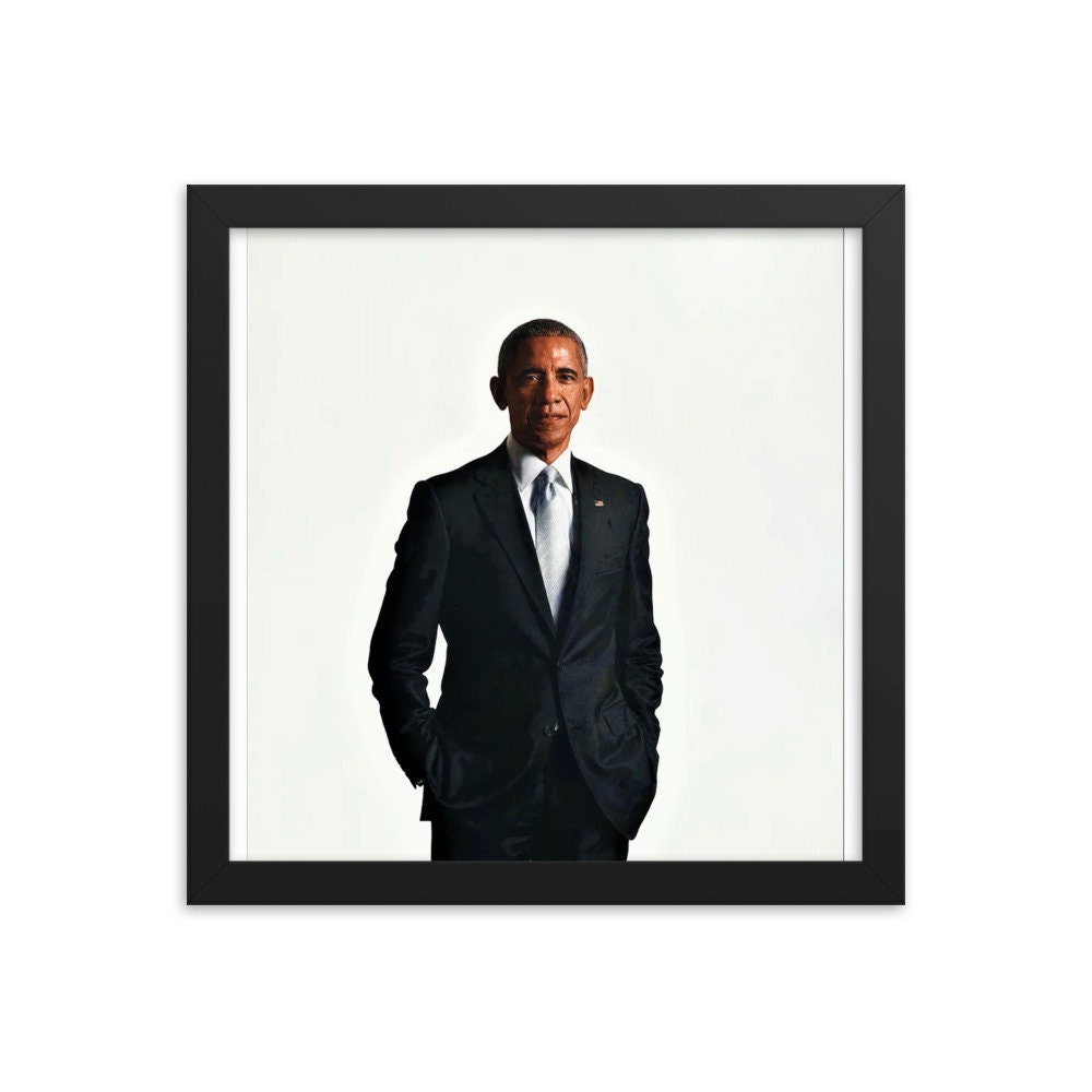 Barack Obama Official Portrait Framed Print - Etsy