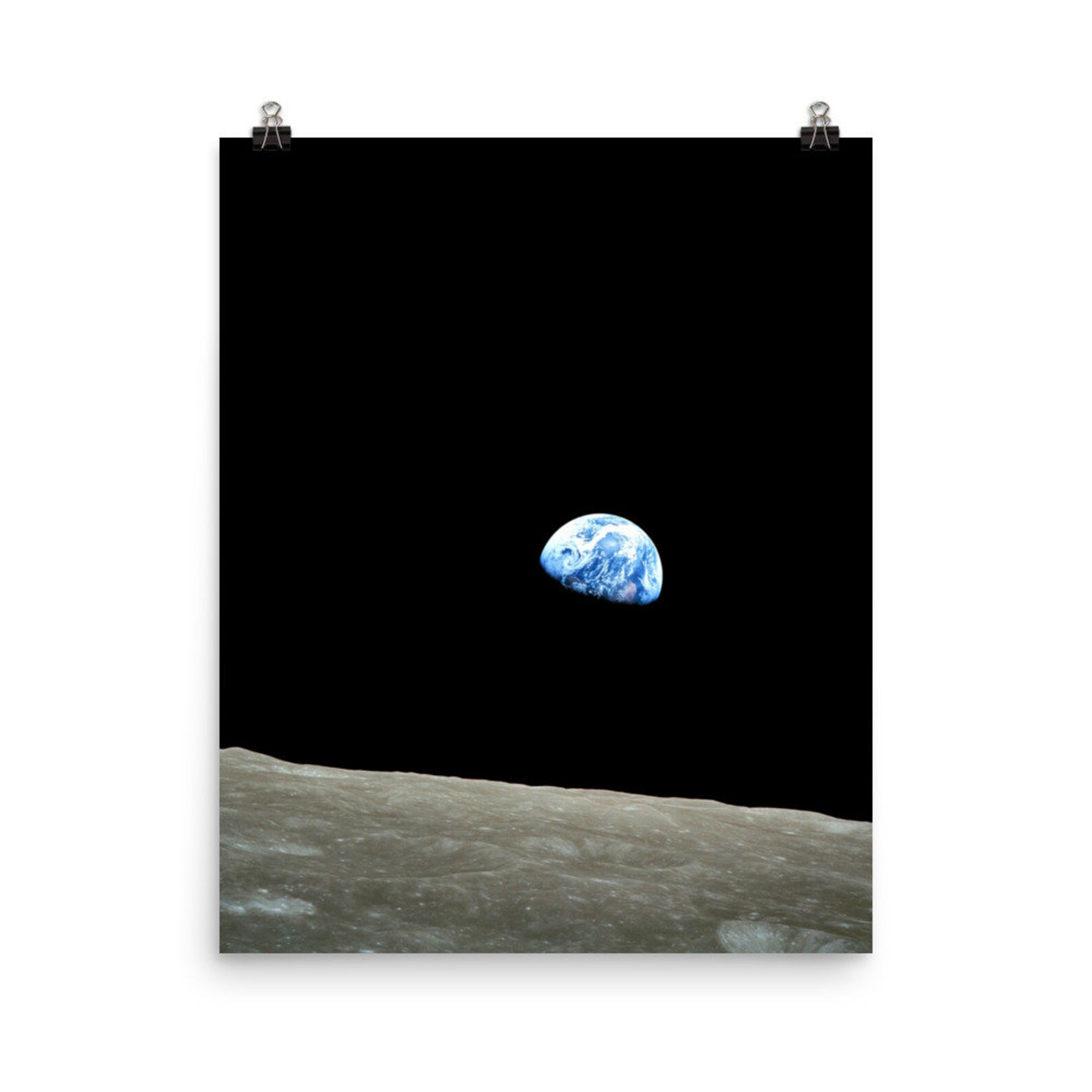 Earthrise Apollo 8 Poster Print - Etsy