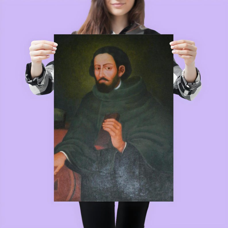 Antonio De Morga Vintage Art Print: Historical Scholar Illustration - Etsy