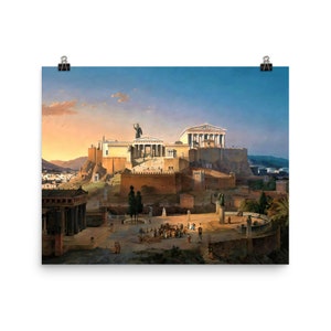 Acropolis by Leo Von Klenze Poster Print - Etsy