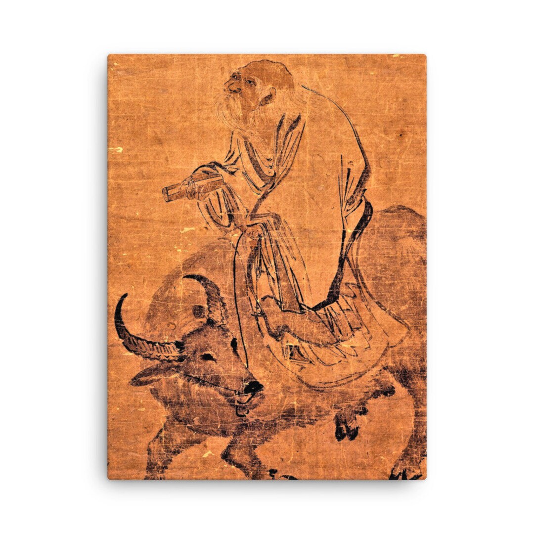 Lao Tzu Poster, Taoism Art Print Canvas Print - Canvas Wall Art - Etsy