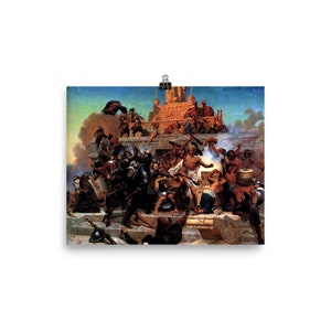 The Storming of Teocalli by Cortez and His Troops by Emanuel Leutze ...