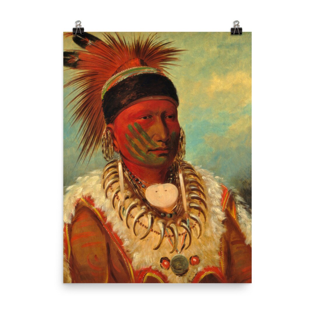 The White Cloud, Head Chief of the Iowas by George Catlin Poster Print ...