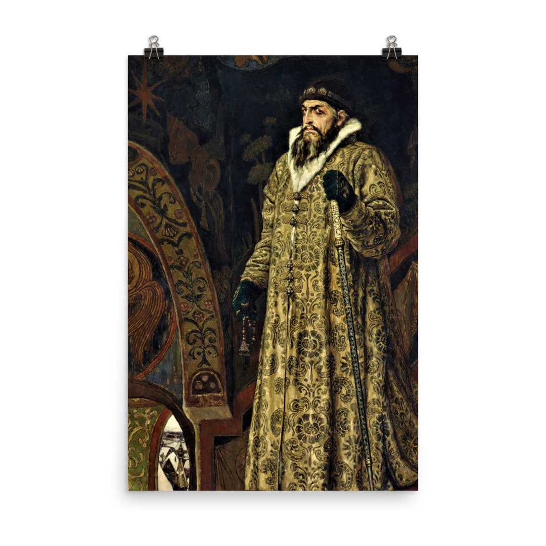 Portrait of Ivan IV (ivan the Terrible) by Viktor Vasnetsov Poster ...