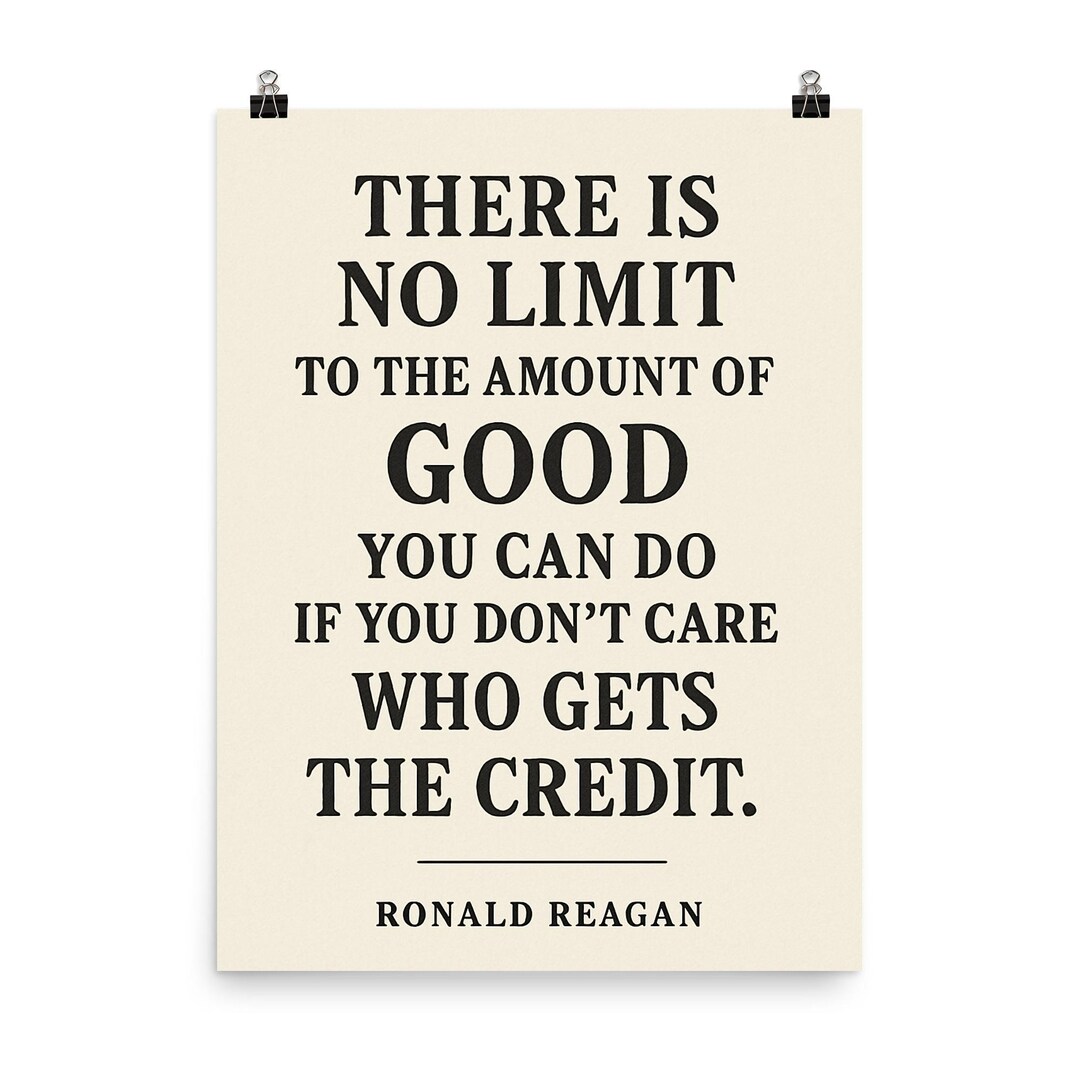 Inspirational Ronald Reagan Quote Poster: Motivational Wall Art - Etsy