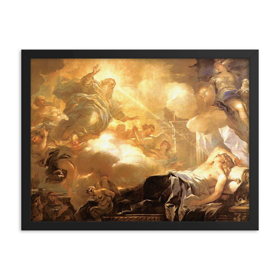 The Dream of Solomon by Luca Giordano Framed Print - Etsy