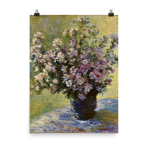 Monet Vase of Flowers - Etsy