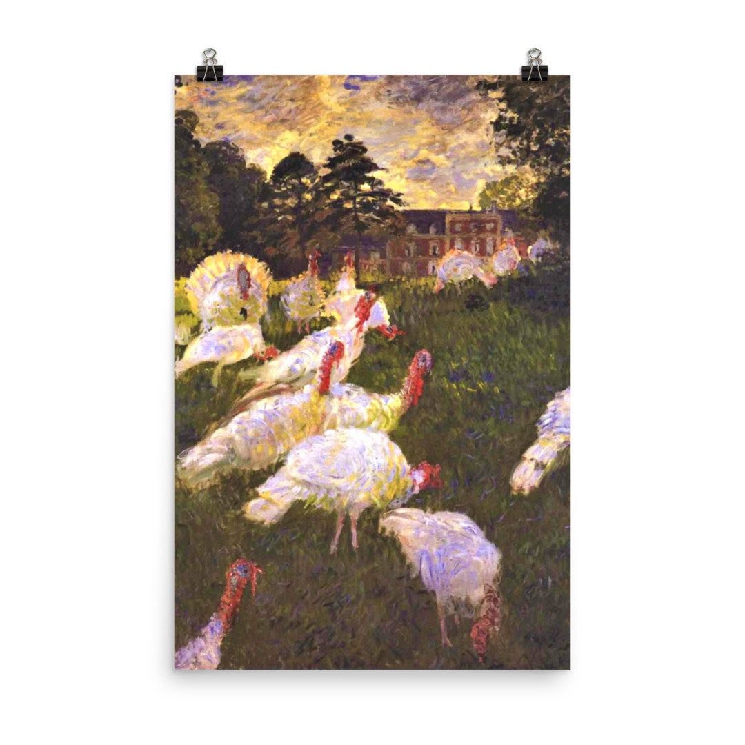 The Turkeys by Claude Monet Poster Print - Etsy