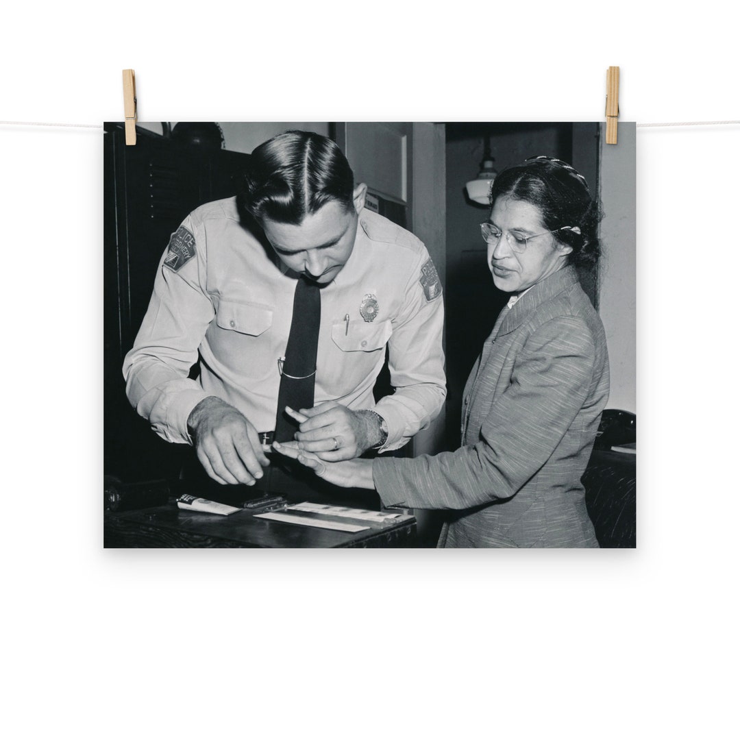 Rosa Parks Being Fingerprinted by D.H. Lackey Poster Print - Etsy
