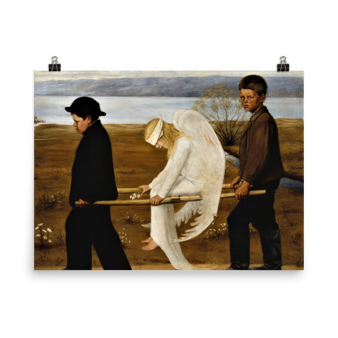 The Wounded Angel by Hugo Simberg Poster Print - Etsy