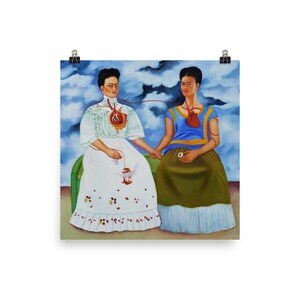 The Two Fridas by Frida Kahlo Poster Print - Etsy