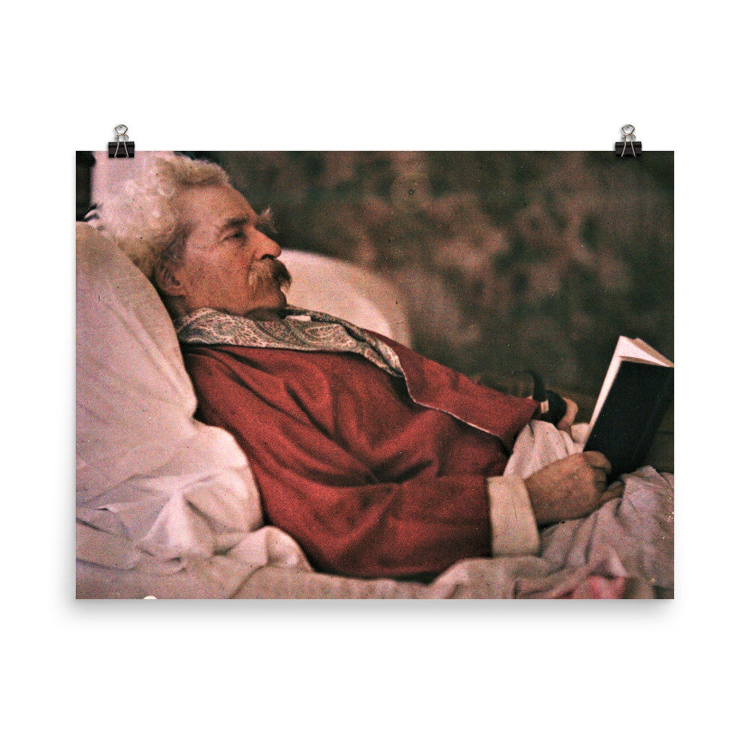 Farbfoto von Mark Twain Poster Print - Etsy.de