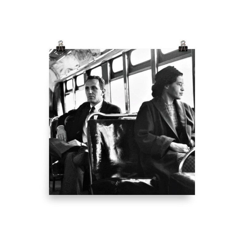 Rosa Parks Riding a Bus Poster Print - Etsy