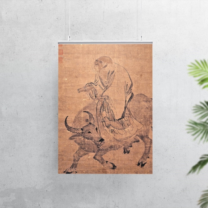 Lao Tzu Poster Taoism Art Print - Etsy
