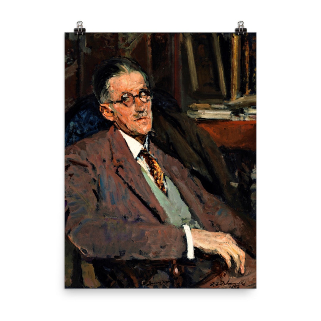 James Joyce by Jacques-Émile Blanche Poster Print - Etsy
