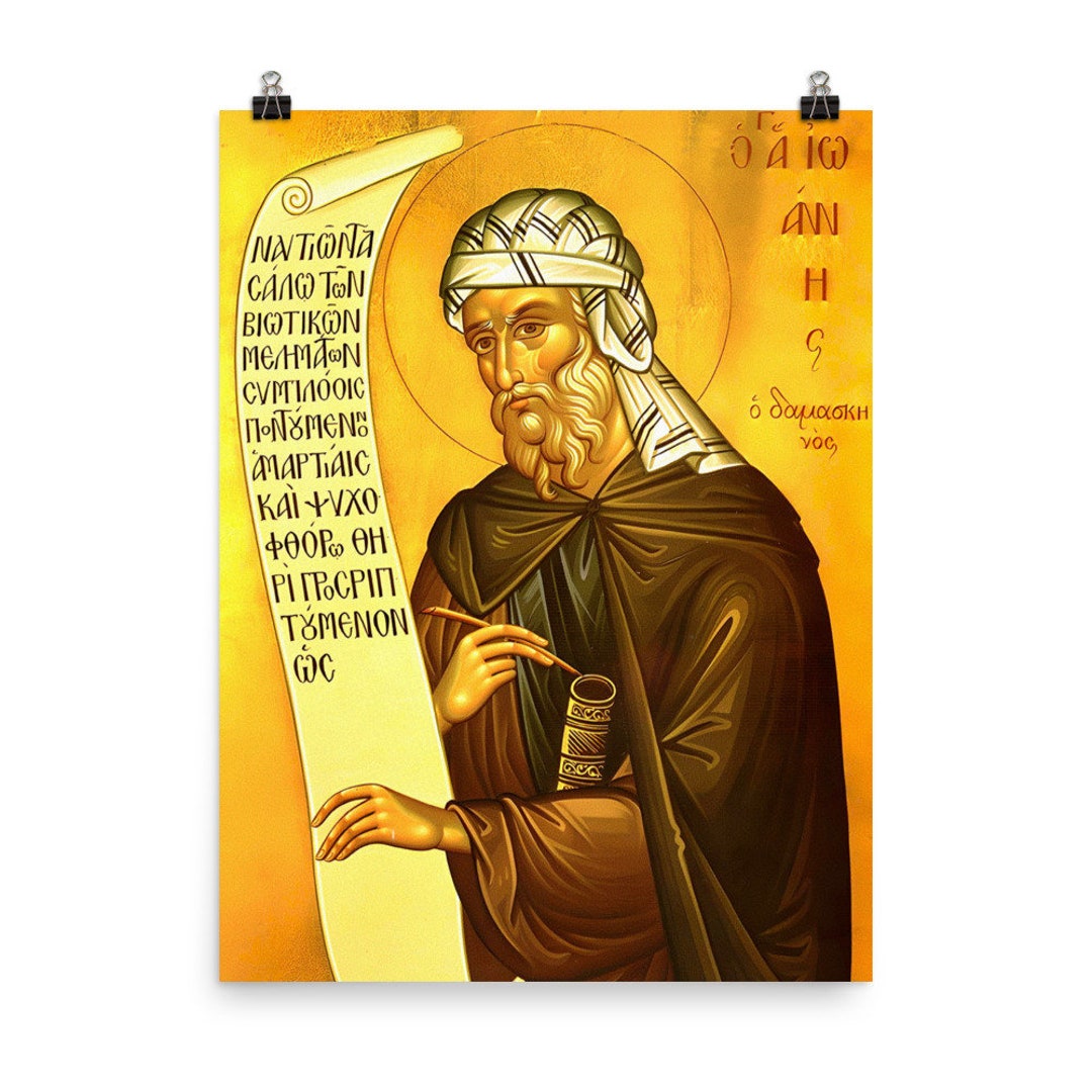 Saint John of Damascus Poster Print - Etsy