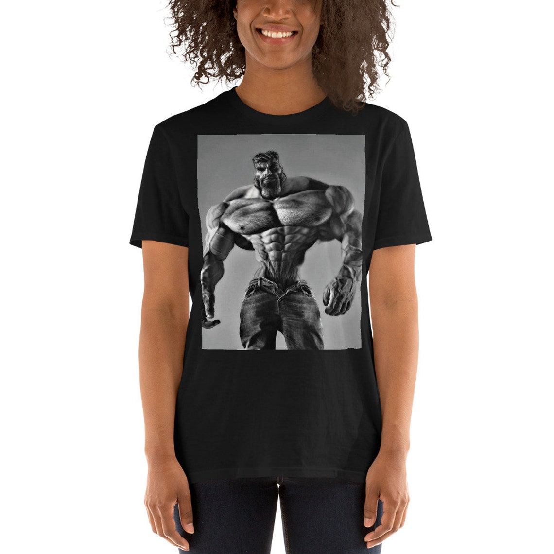 Gigachad Meme Funny Giga Chad Photoshop T-shirt - Etsy UK