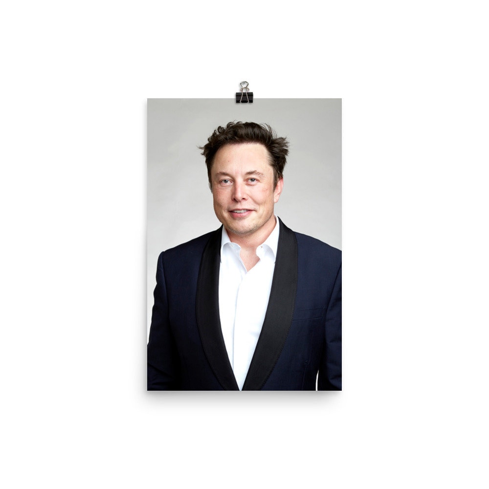 Elon Musk Poster | Etsy
