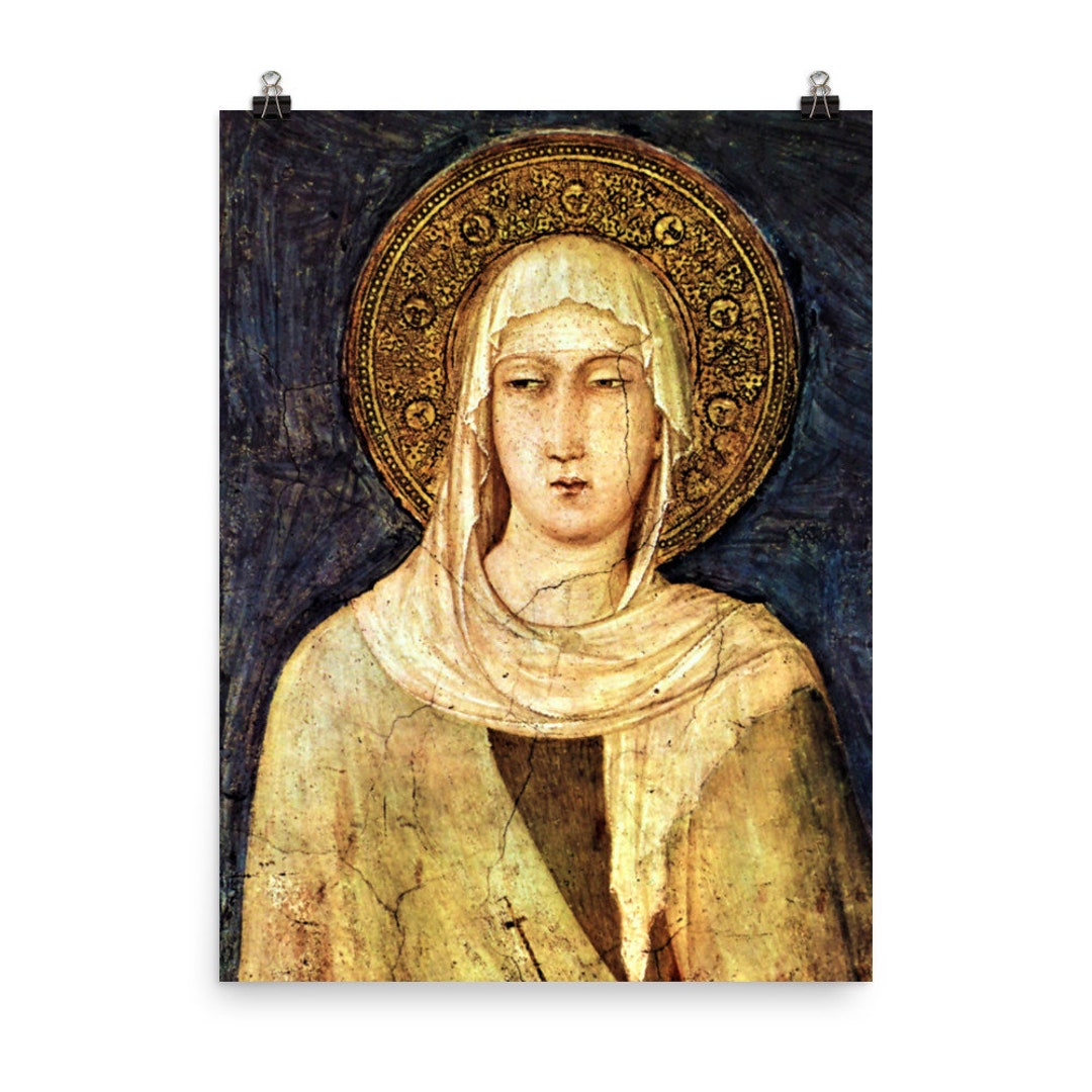 Clare of Assisi by Simone Martini Poster Print - Etsy