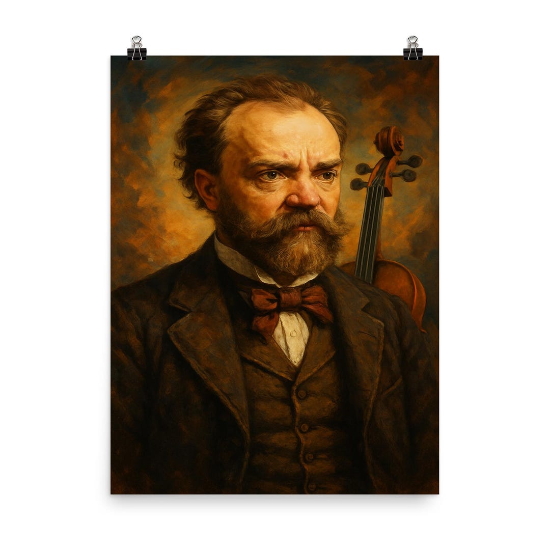 Antonin Dvorak Art Nouveau Poster Print | Stunning Composer Wall Art ...