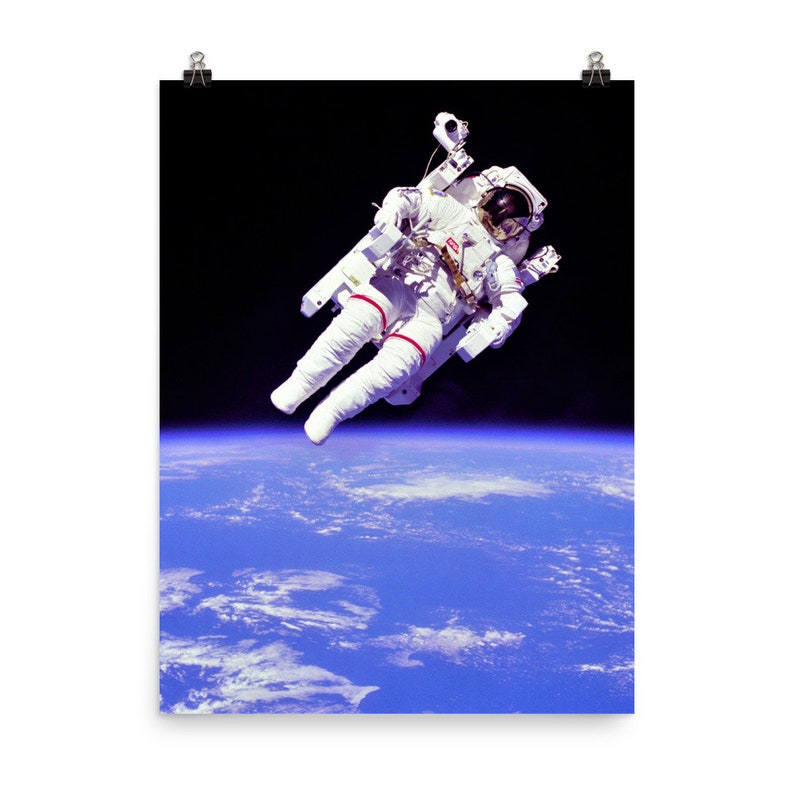 Astronaut in Space Bruce Mccandless EVA 1984 Poster Print - Etsy