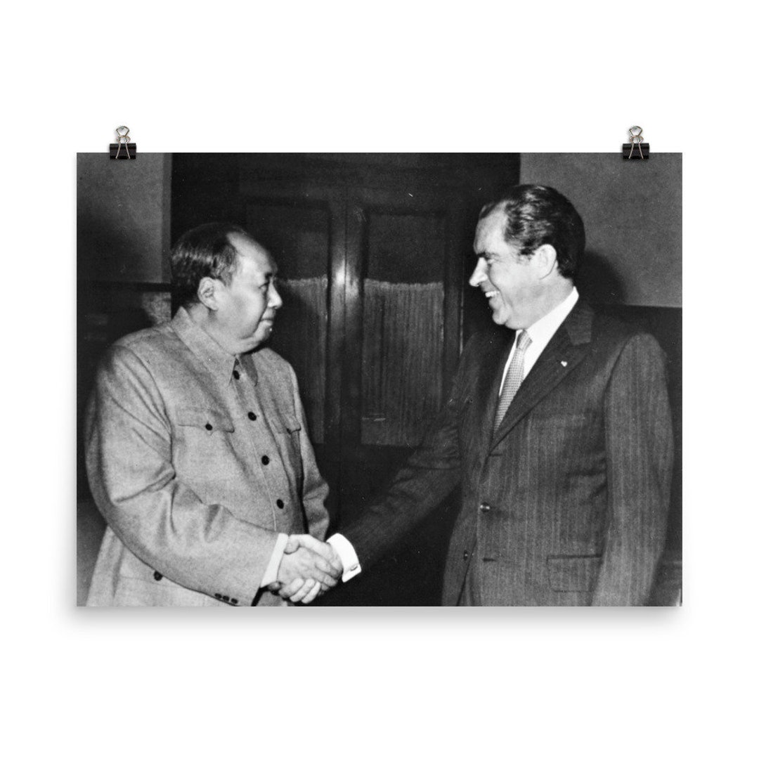 Richard Nixon and Mao Zedong Poster Print - Etsy