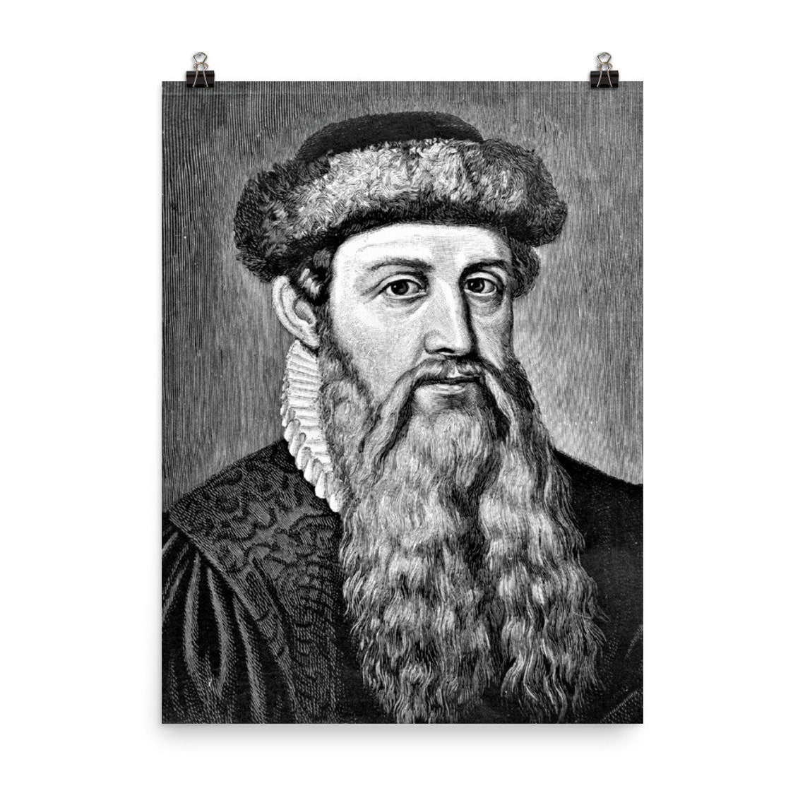 Johannes Gutenberg Poster Print - Etsy