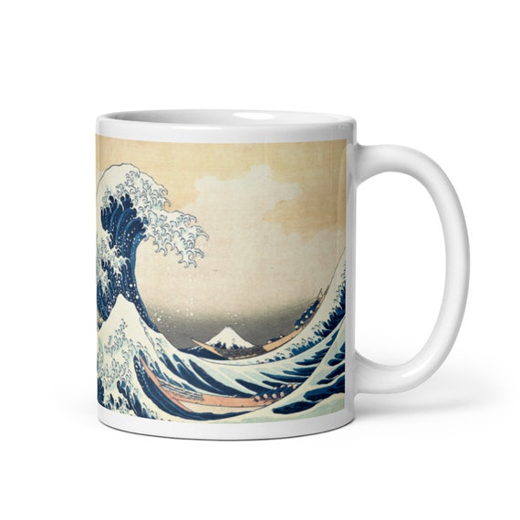 The Great Wave off Kanagawa by Hokusai Mug - Etsy