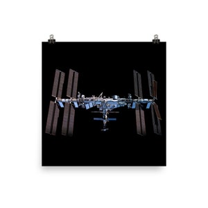 International Space Station Poster Print - Etsy