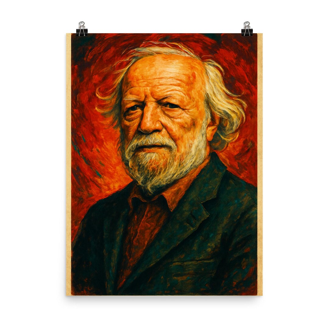 Vintage-style William Golding Poster Print – Unique Literary Wall Art ...