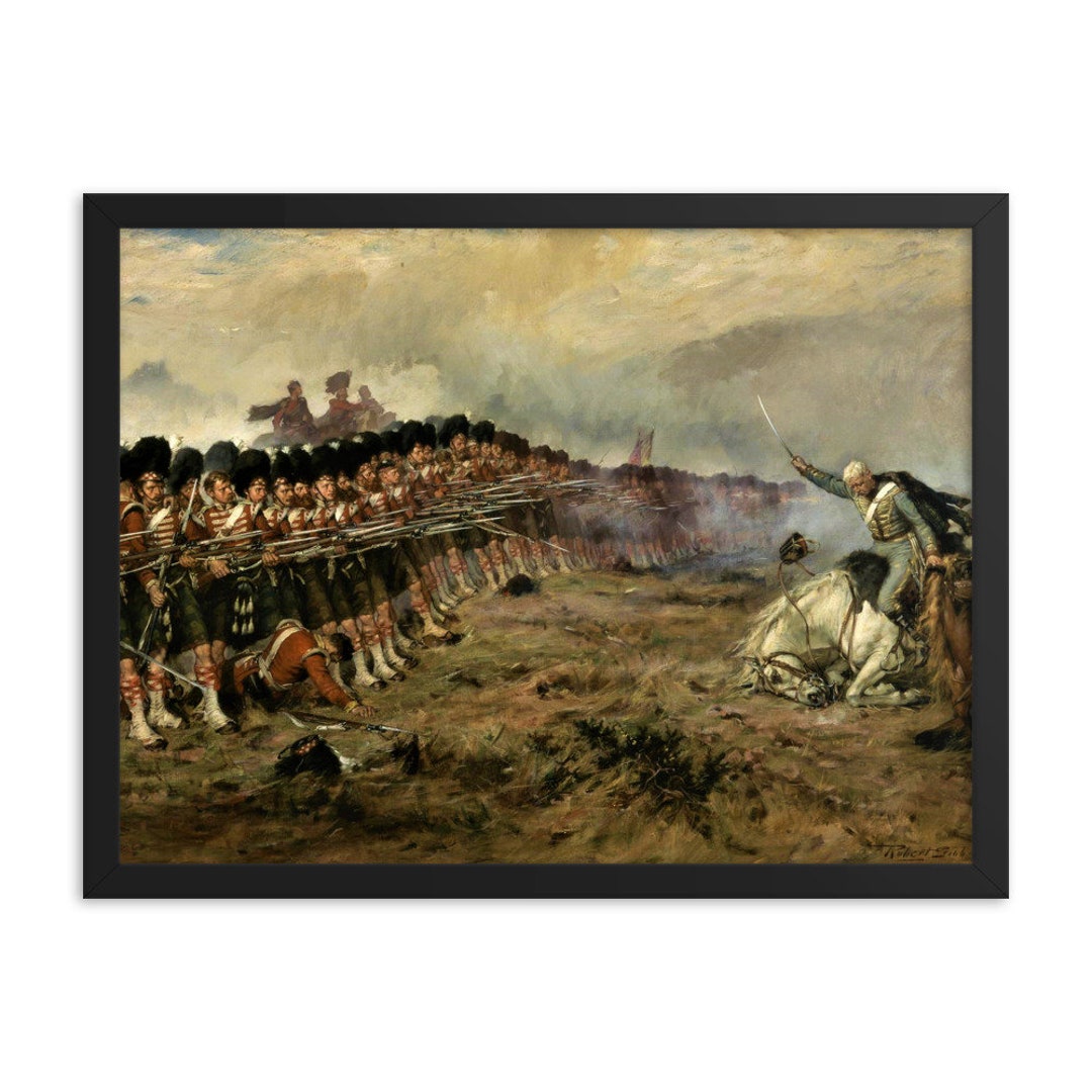 The Thin Red Line Battle of Balaclava by Robert Gibb Framed Print - Etsy