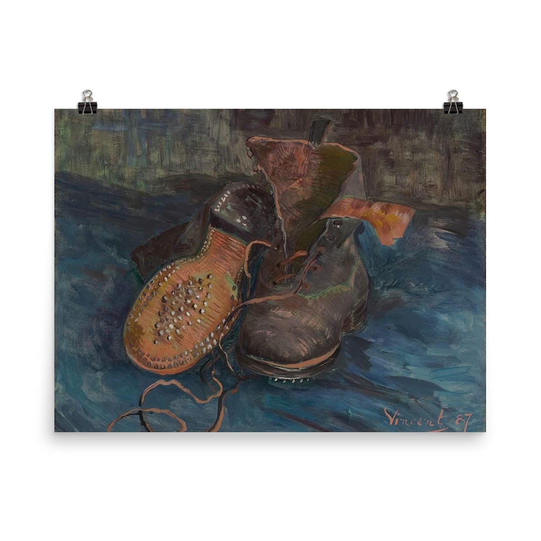Vincent Van Gogh Boots 1887 Poster Print - Unique Vintage Wall Art for ...