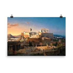 Acropolis by Leo Von Klenze Poster Print - Etsy