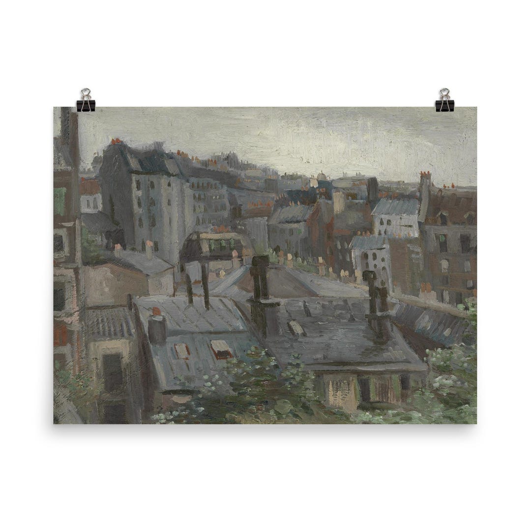 View From Vincent's Studio by Vincent Van Gogh, 1886 Poster Print - Etsy