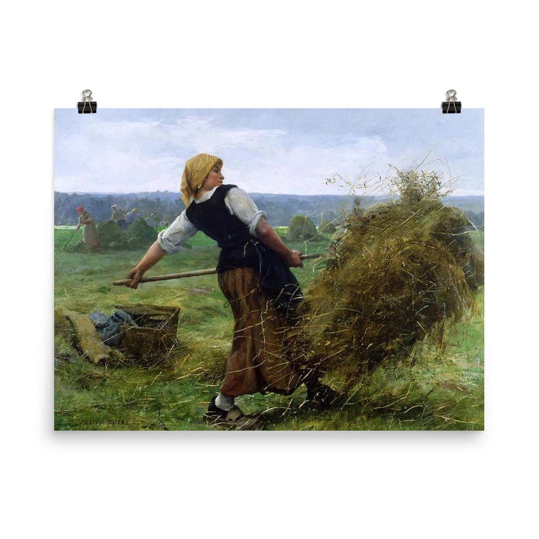 La Faneuse Wall Art Poster Print - Timeless Julien Dupre Masterpiece ...