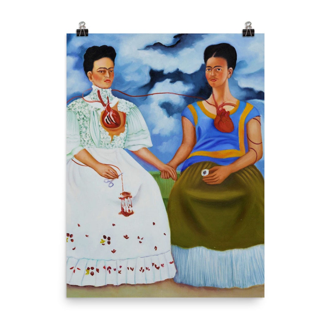 The Two Fridas by Frida Kahlo Poster Print - Etsy