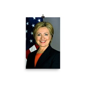 Hillary Clinton Official Portrait Poster Print - Etsy