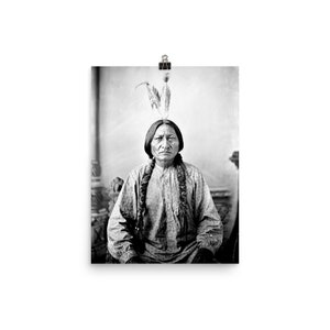 Sitting Bull Portrait Poster Print - Etsy