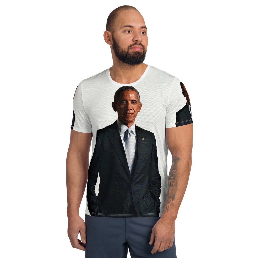 Barack Obama Official Portrait All-over Print T-shirt - Etsy