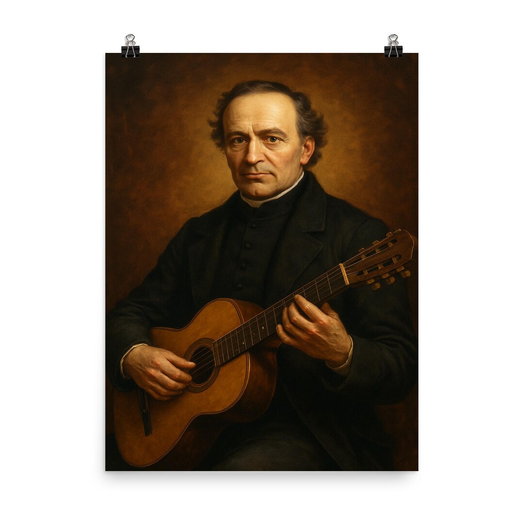 Franz Xaver Gruber Vintage Art: Stunning Claical Composer Wall Print ...