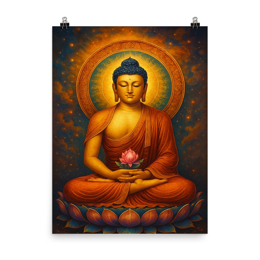 Amitabha Buddha Mandala Art Print | Tranquil Buddhist Decor | Spiritual ...