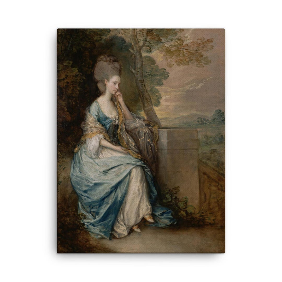 Gainsborough Anne Countess of Chesterfield Canvas Print – Elegant ...