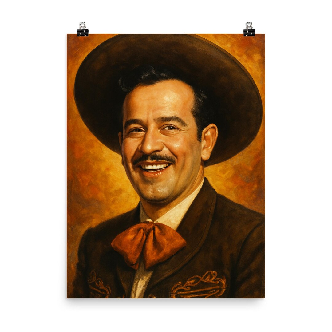Pedro Infante Smiling Poster Print - Vintage Mexican Icon Wall Art ...